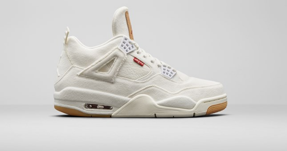 Nike Air Jordan 4 Levis White GS Aq9103-100 | Dead Stock