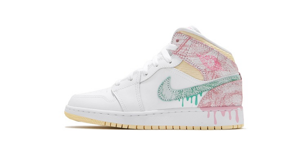 Nike Air Jordan 1 Mid Paint Drip DD1666-100 | Dead Stock