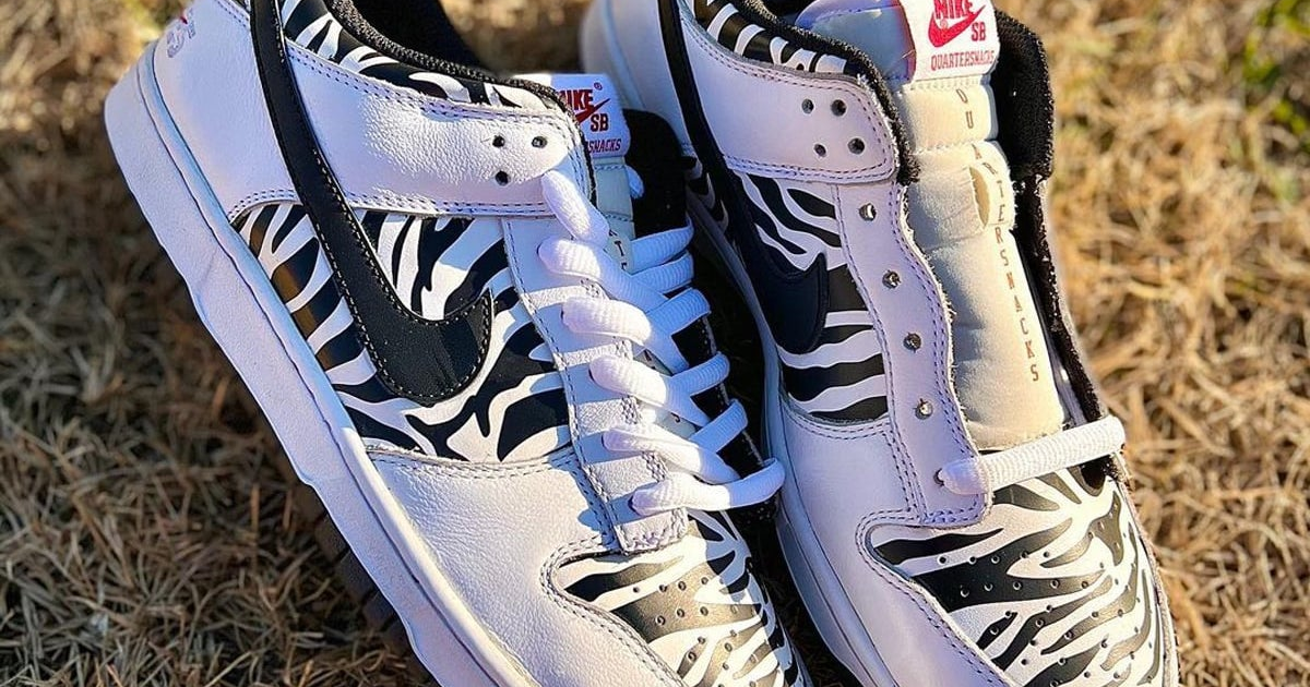 A Quartersnacks Nike SB Dunk Reverse Zebra is coming | Dead Stock