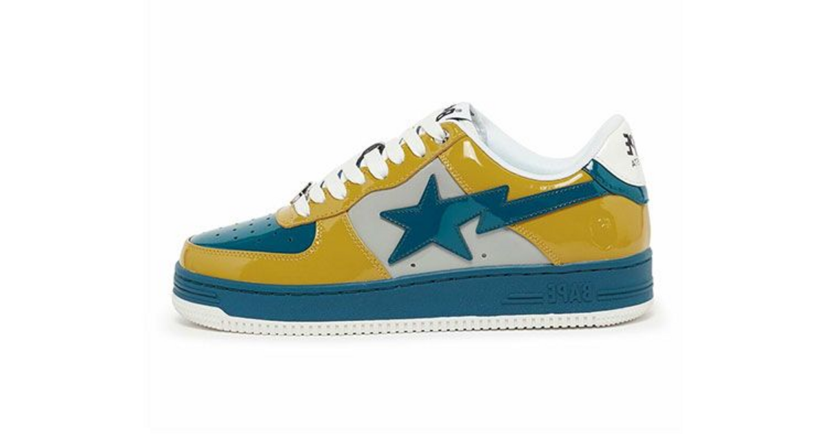 Bape Sta Low Blue Yellow 001FWI801006MGYD | Dead Stock