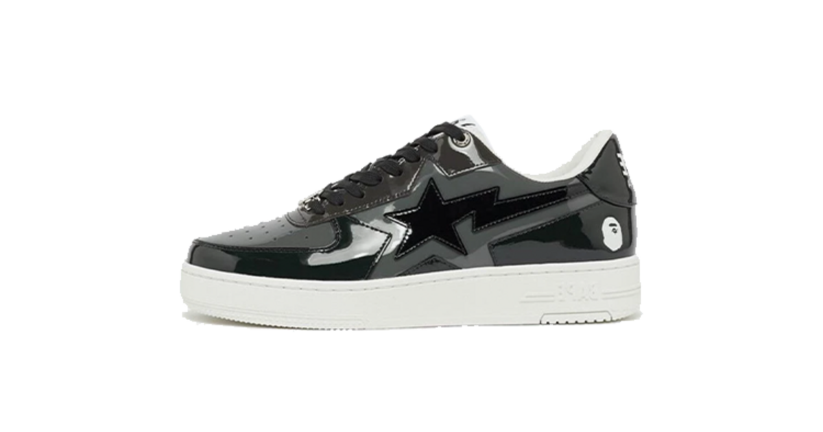 A Bathing Ape Bape SK8 Sta Black Rose Copy 001FWK801308MBLK | Dead Stock
