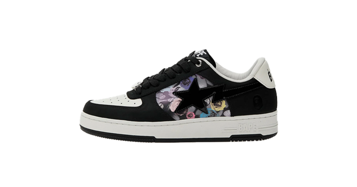 A Bathing Ape Bape SK8 Sta Black Rose 001FWK801302MBLK | Dead Stock