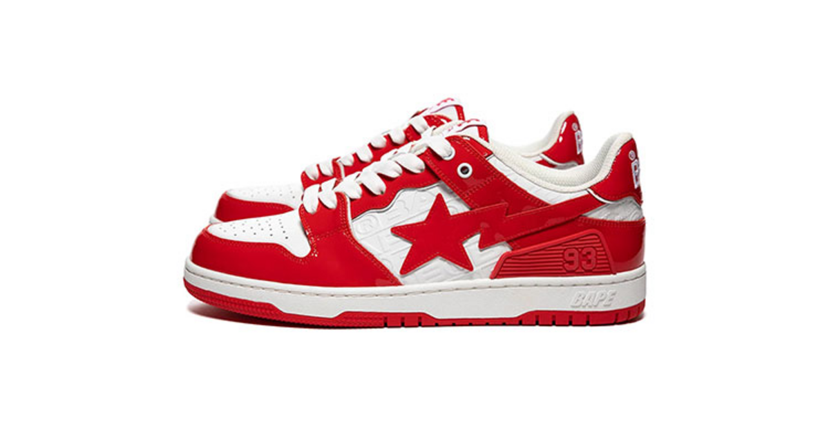 A Bathing Ape SK8 STA Red 001FWJ201003IRED | Dead Stock