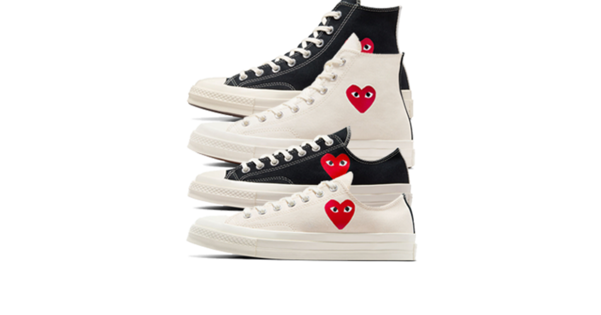 CDG Converse Chucks Single Heart Pack | Dead Stock